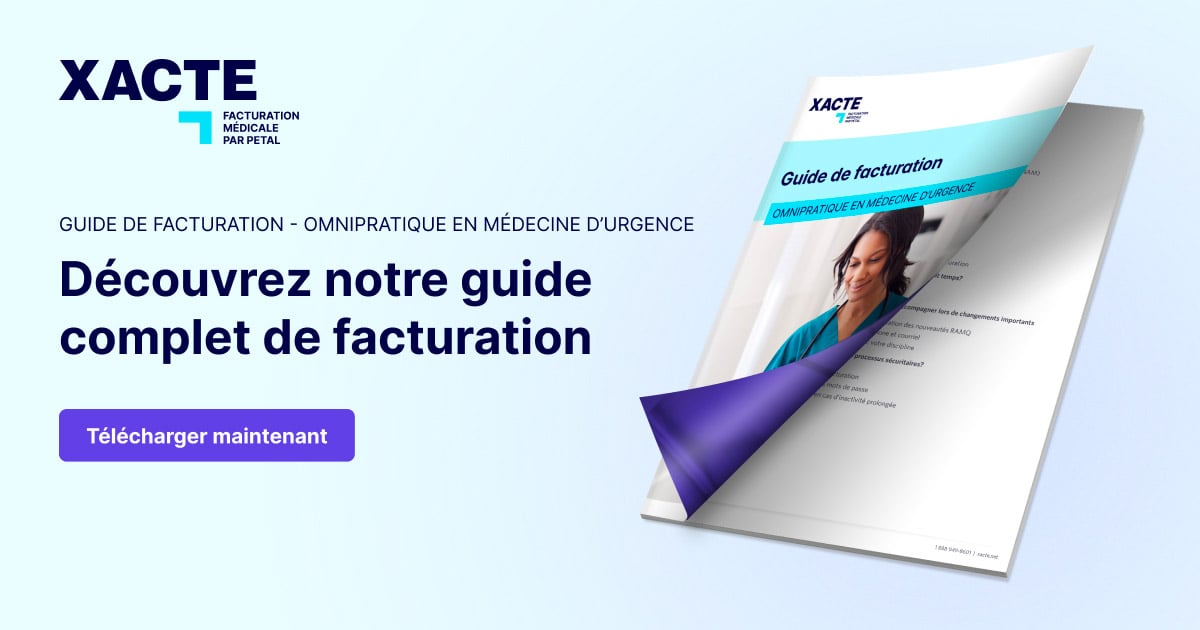 Guide de facturation pour omnipraticien en médecine d'urgence | Xacte